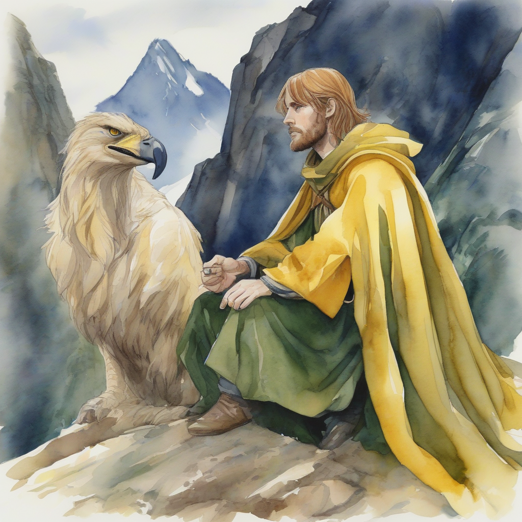 36 year old man reddish skin golden shoulder length straight hair dark ...